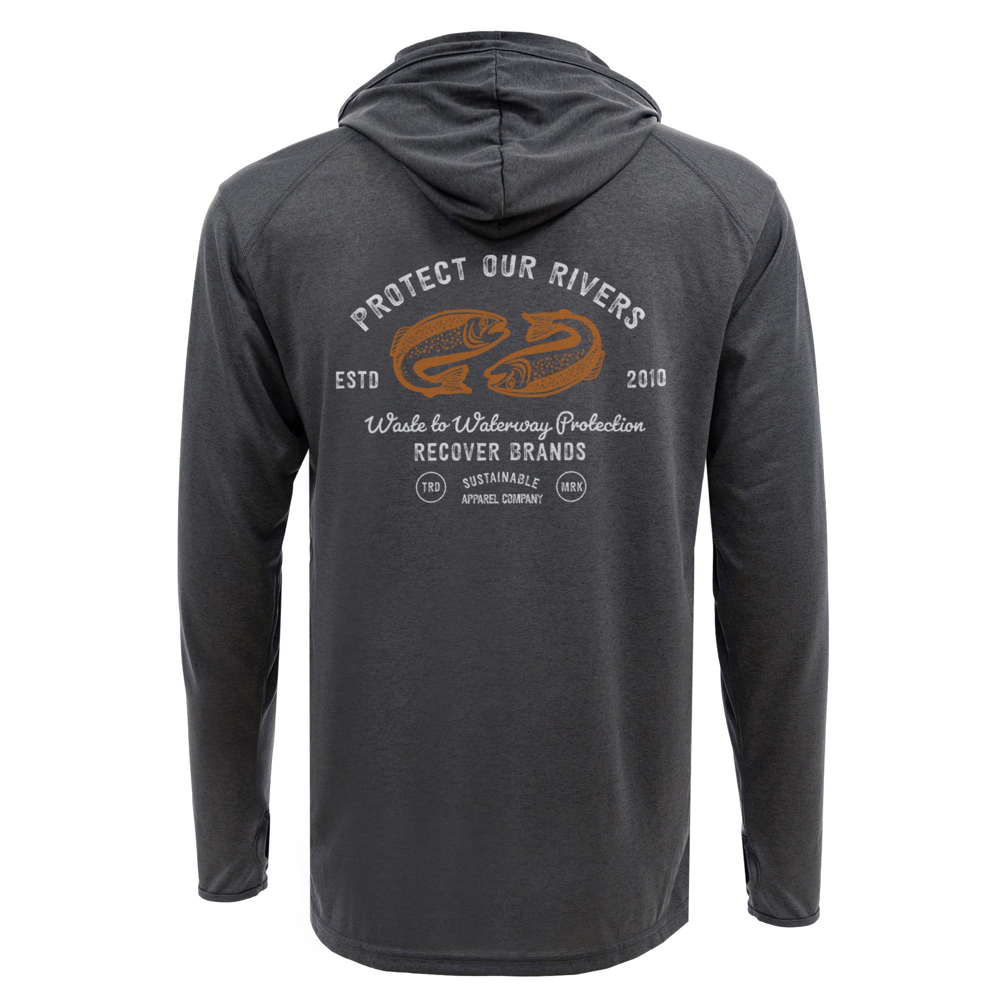 Protect Our Rivers Graphic Sun Hoodie | 100% Recycled Materials ...