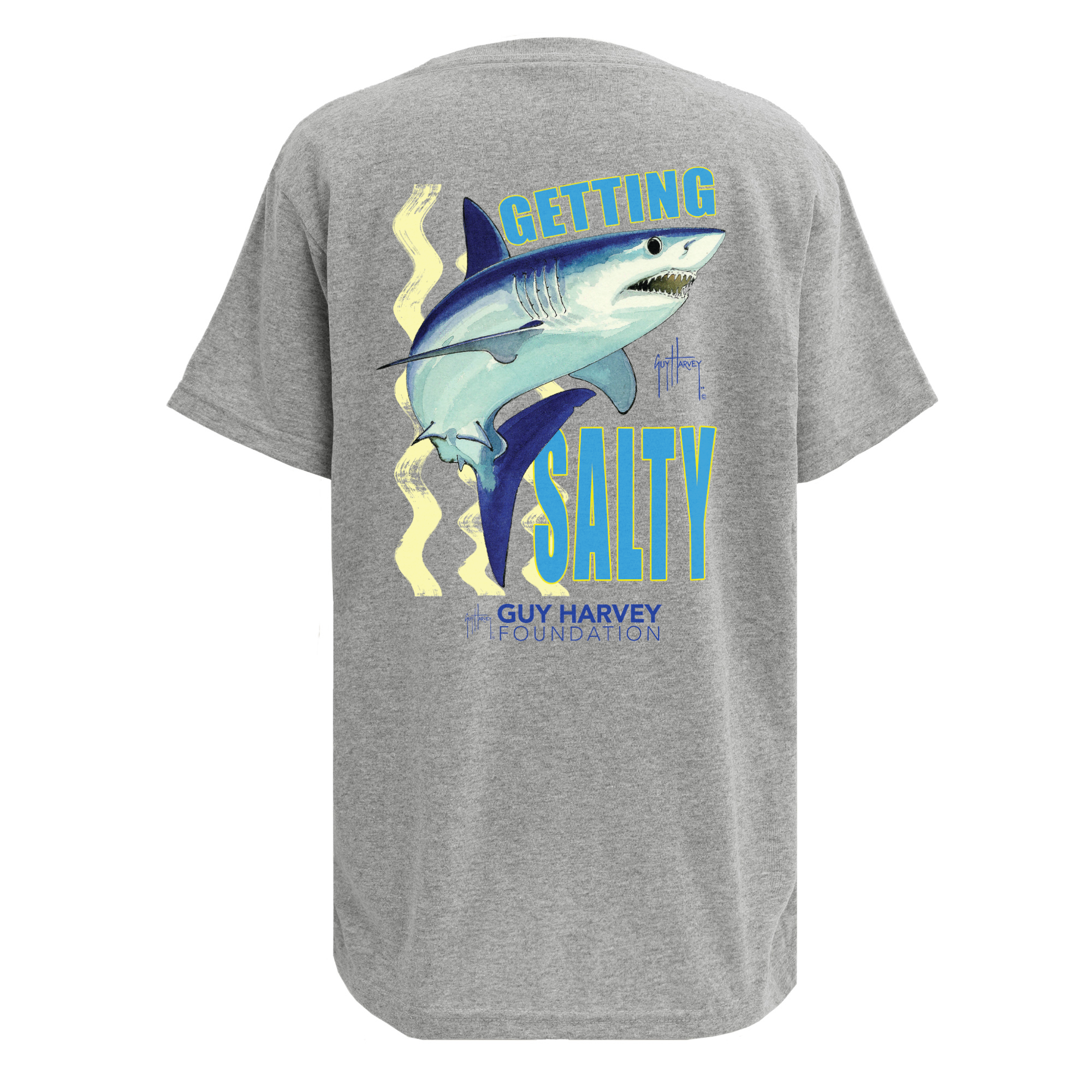 Guy Harvey Foundation Getting Salty Shark Youth Classic T-Shirt ...